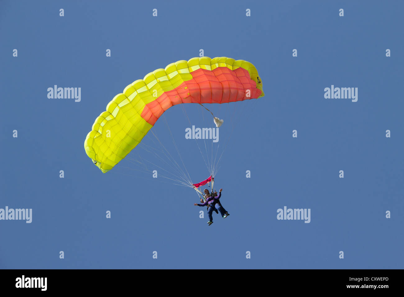 Bright colored parachutes Stock Photo - Alamy