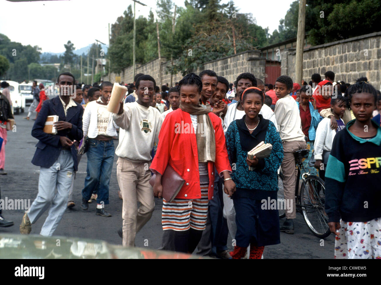 Male and female University students -Addis Ababa Ethiopia Stock Photo ...