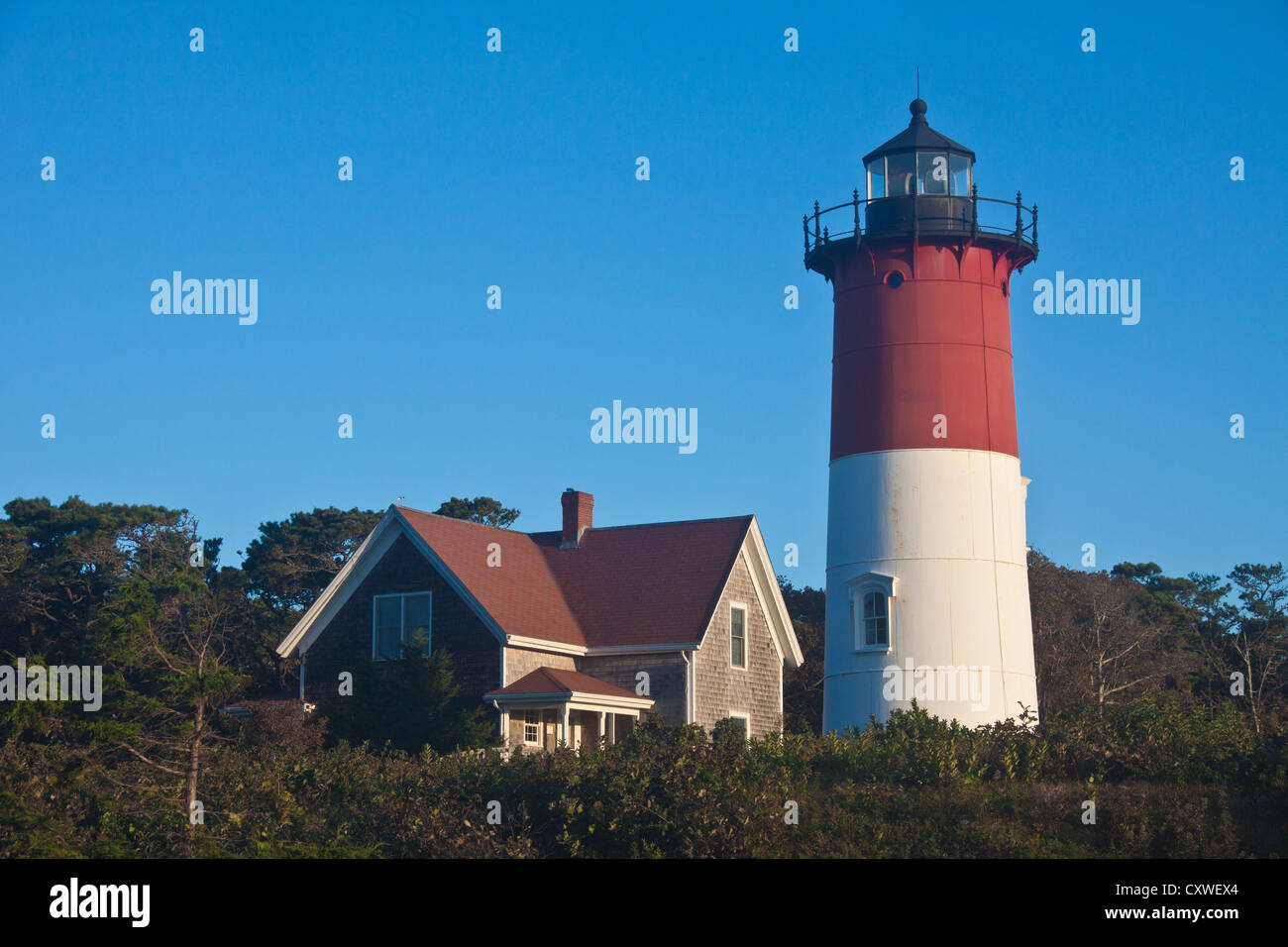 Nauset Lighthouse, Cape Cod National Seashore, Massachusetts USA Stock ...