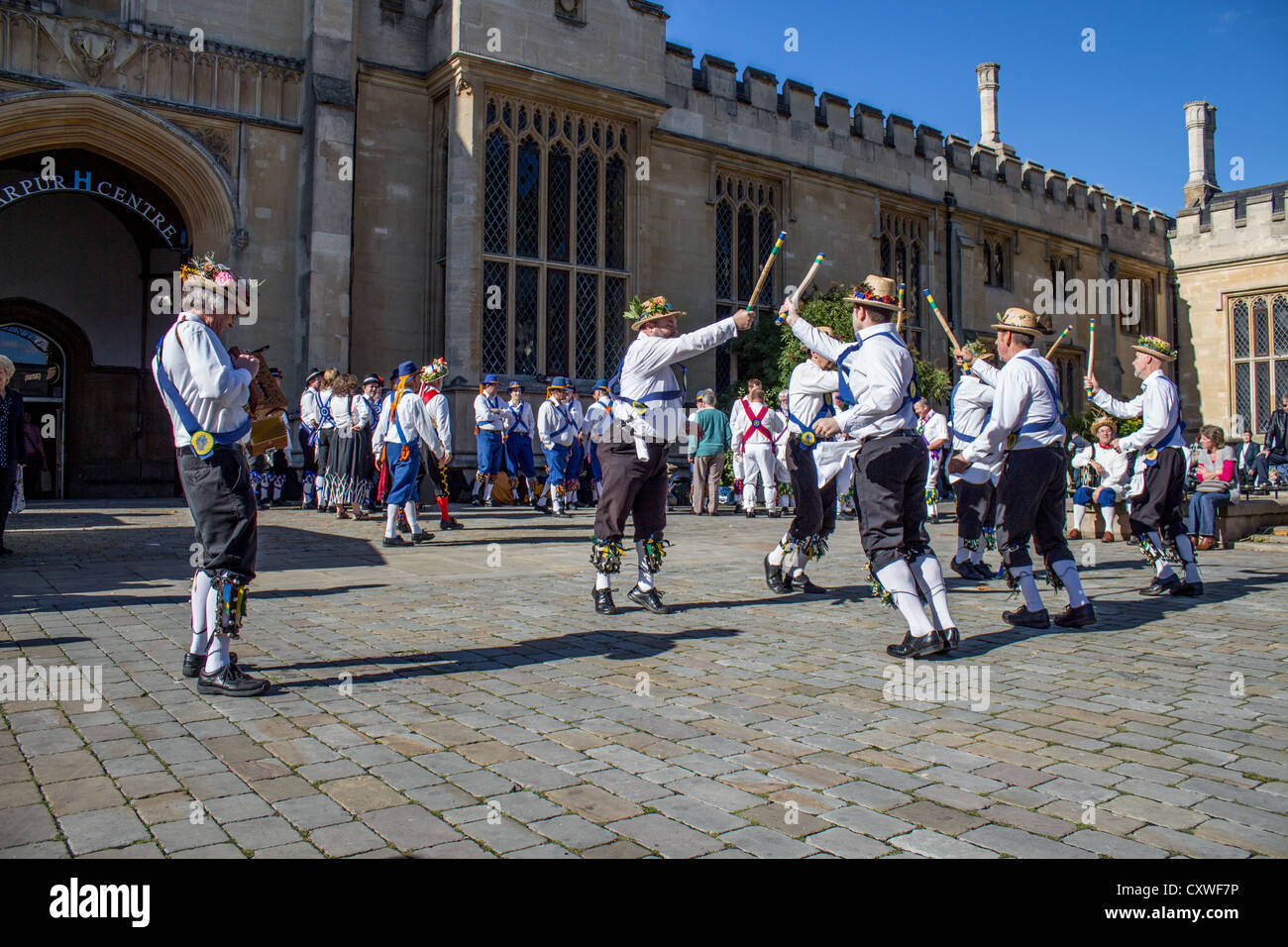 International Morris men display Stock Photo - Alamy