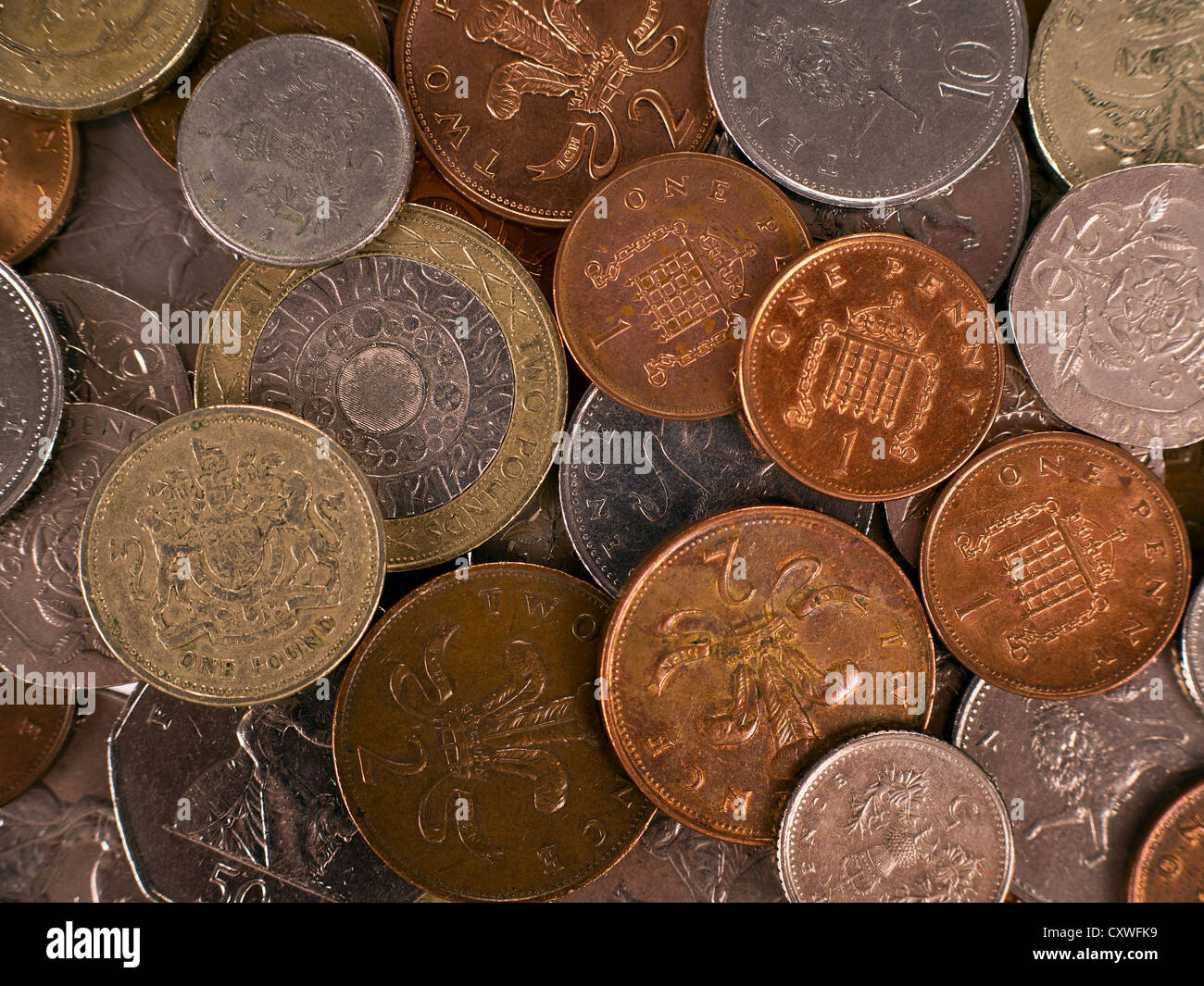 UK coins, background Stock Photo - Alamy