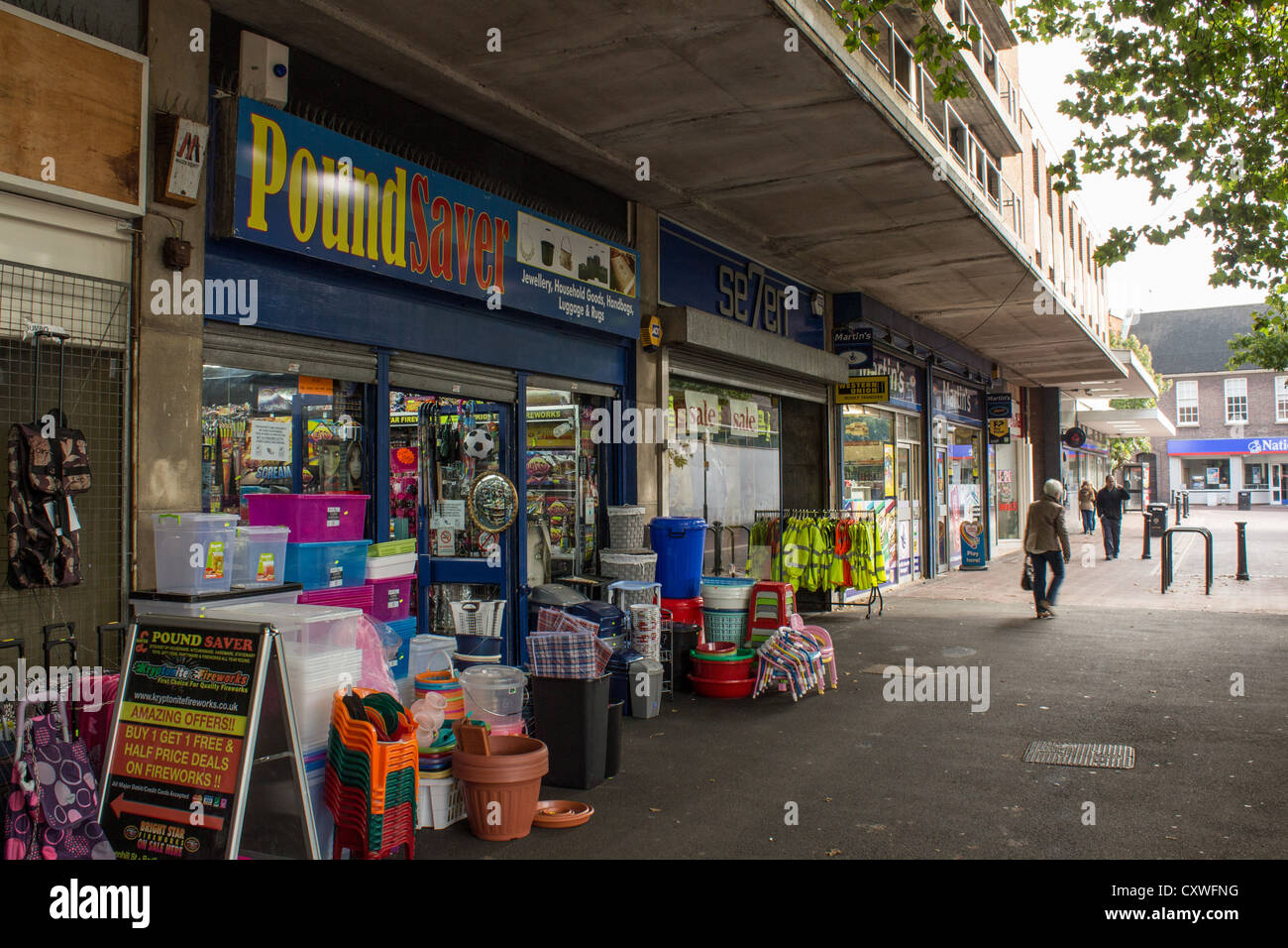 Colourful shop displays Stock Photo - Alamy