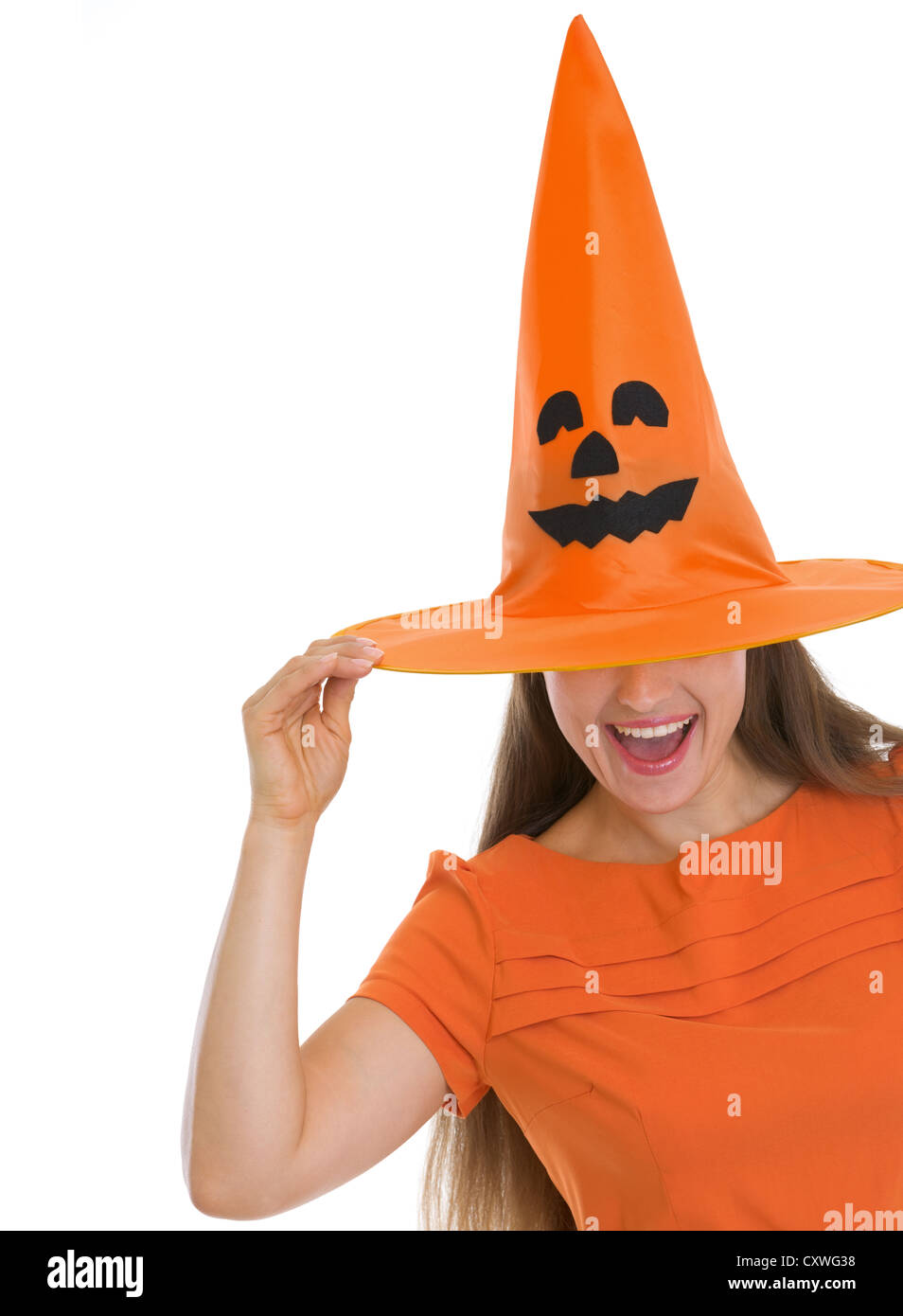 Hat over eyes hi-res stock photography and images - Alamy