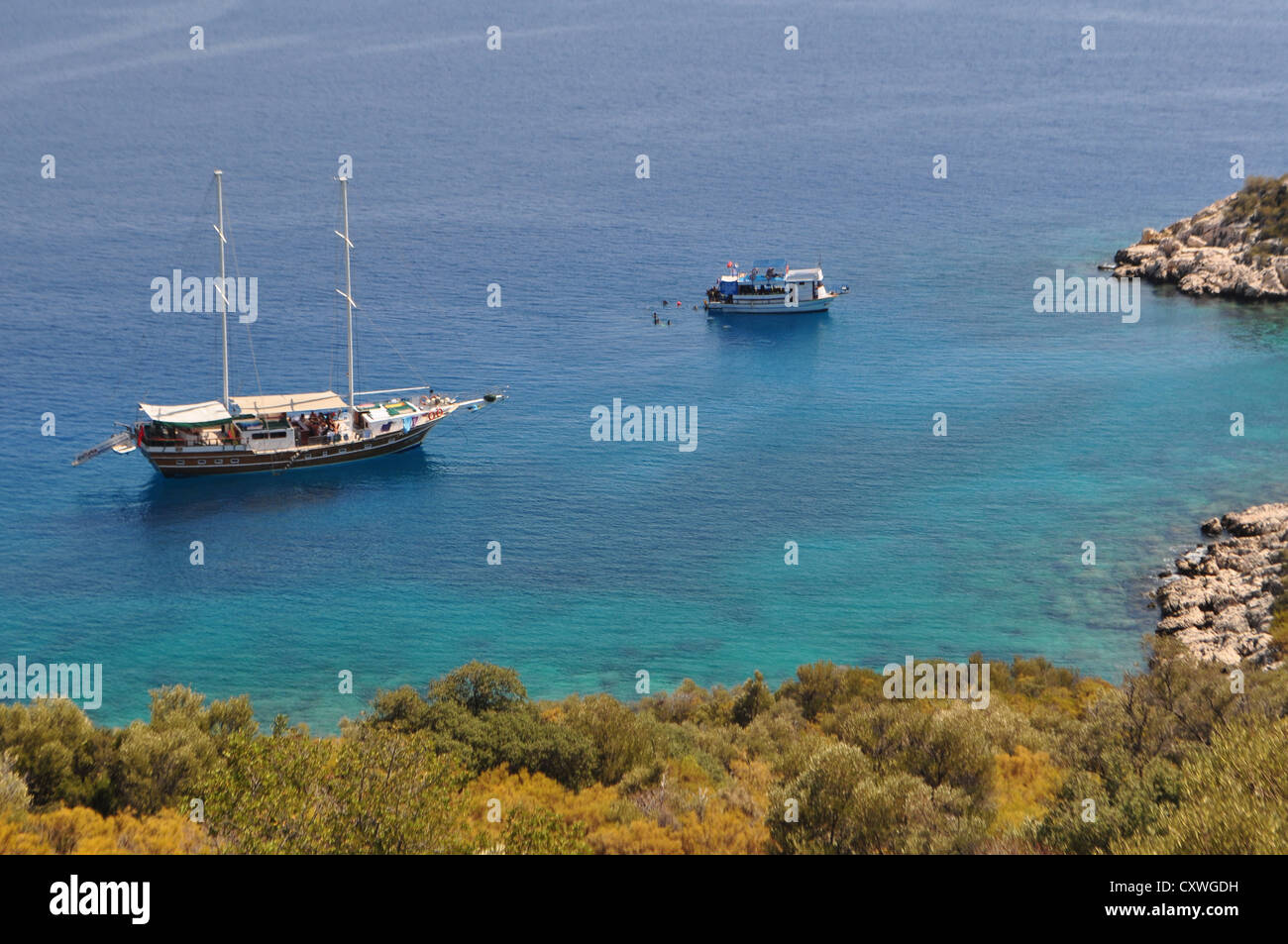 sea at kas turkey Stock Photo - Alamy