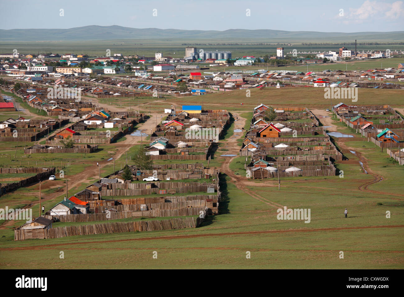 Cityscape of Orkhon, Mongolia Stock Photo - Alamy