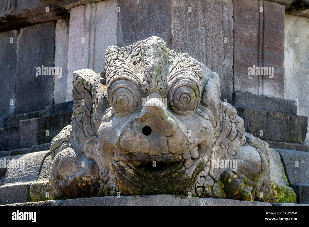 Bas-relief in Prambanan temple near Yogyakarta on Java island ...