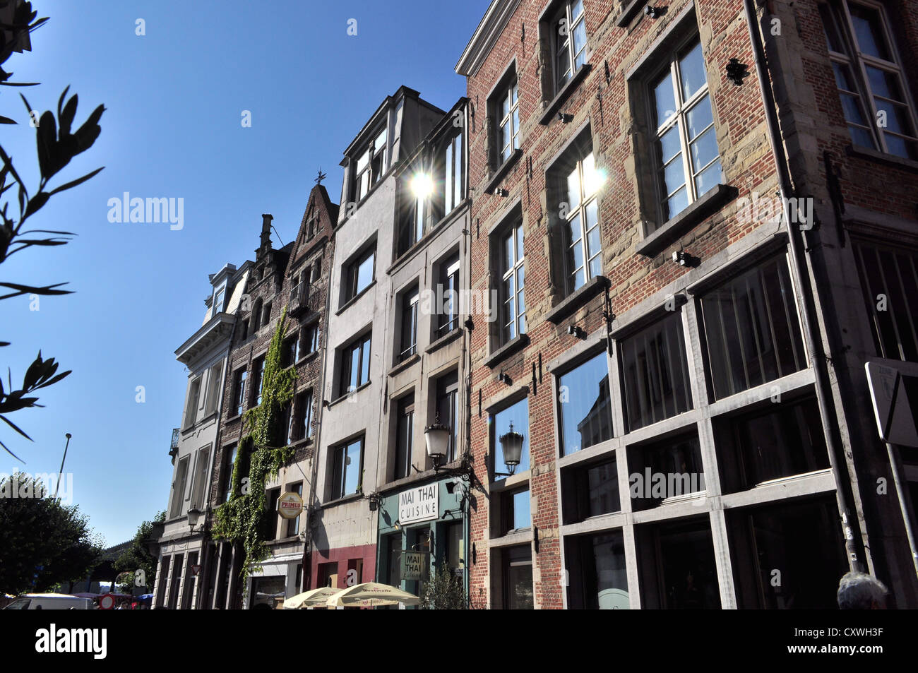 Modern and ancient buildings in Antwerp Stock Photo - Alamy