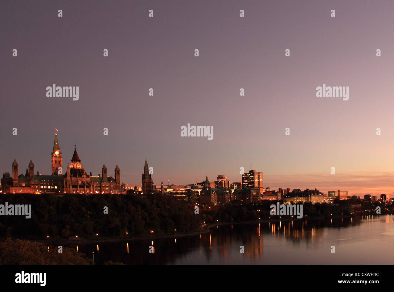Ottawa parliament hill panorama hi-res stock photography and images - Alamy