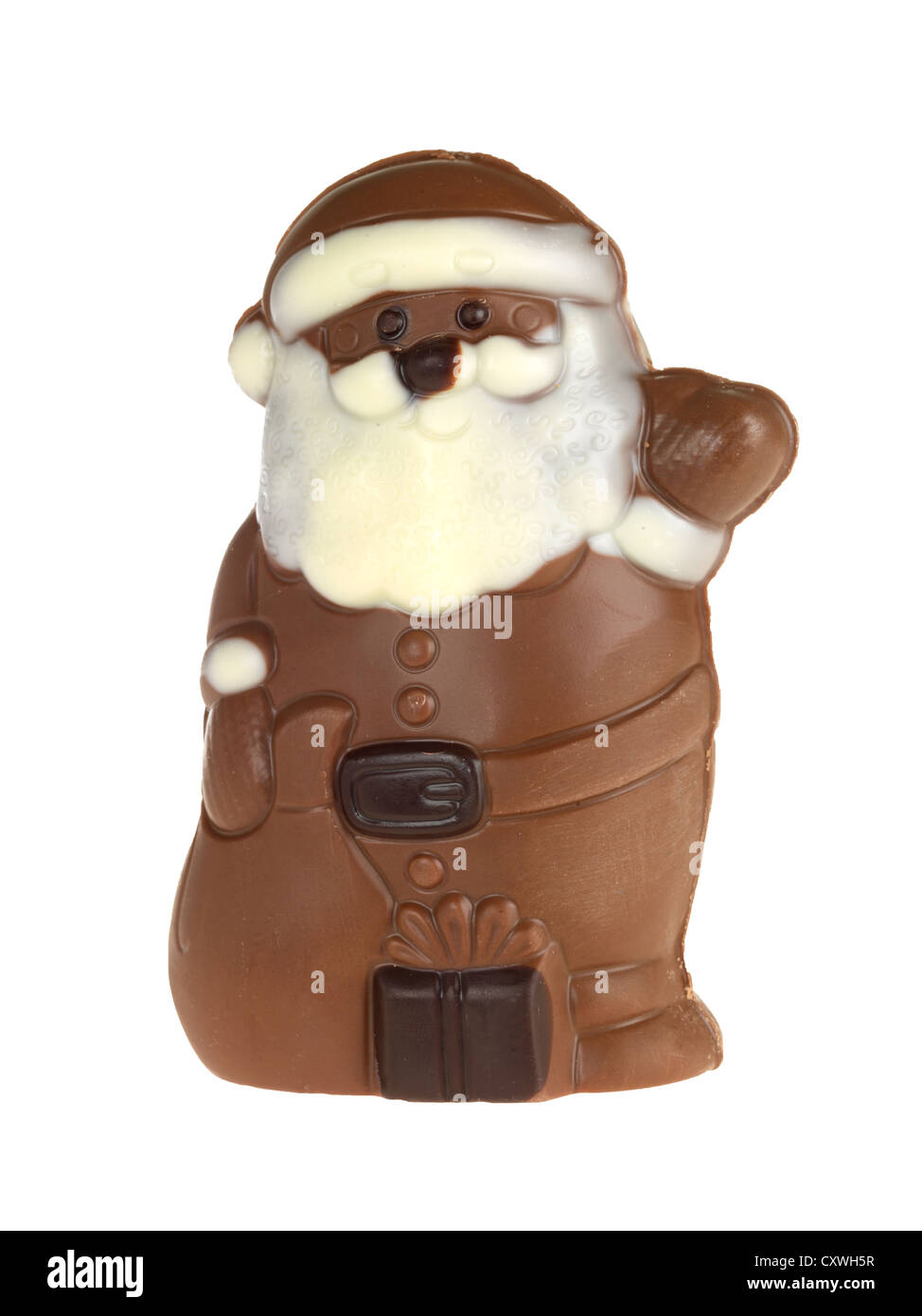 Milk Chocolate Santa Claus Stock Photo - Alamy