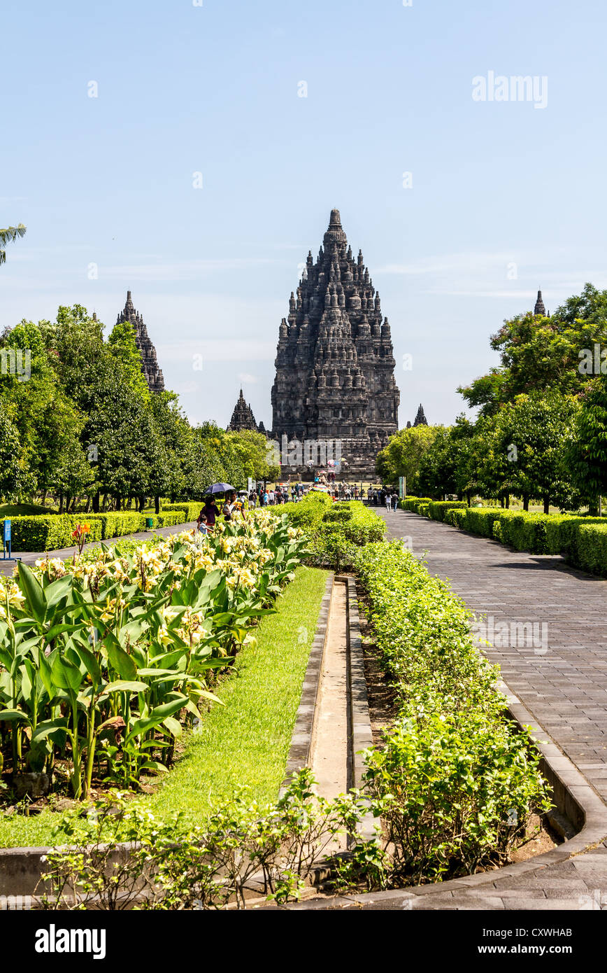 Prambanan temple near Yogyakarta on Java island, Indonesia Stock Photo ...