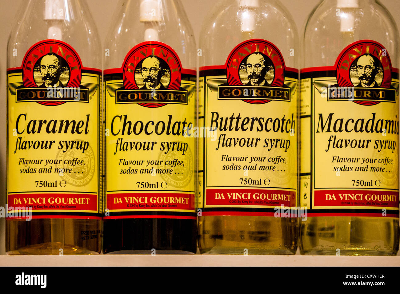 Coffee syrups hi-res stock photography and images - Alamy