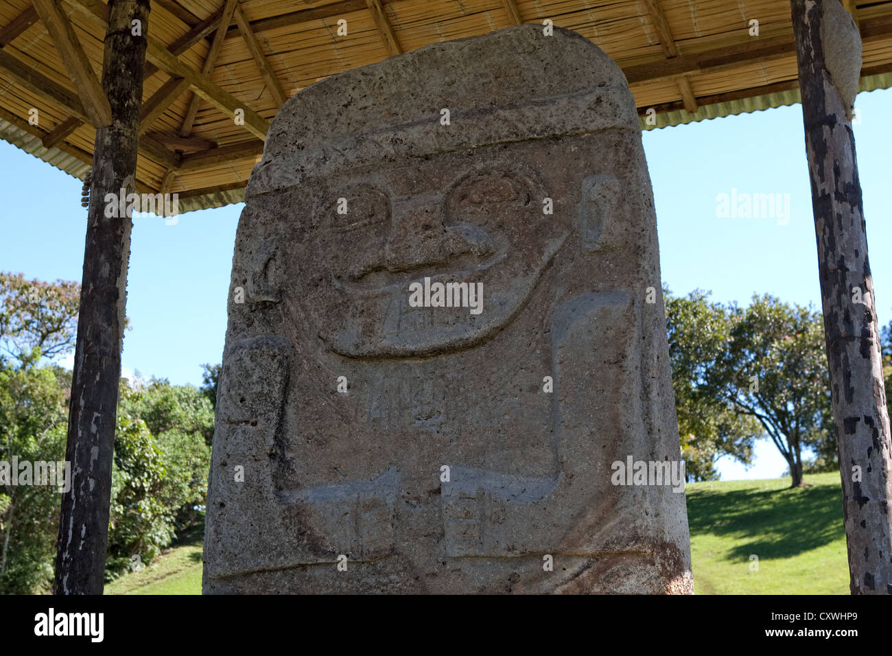 Female tombstone, Alto de los Idolos 1000 BC - 1530 AD. Archaeological ...