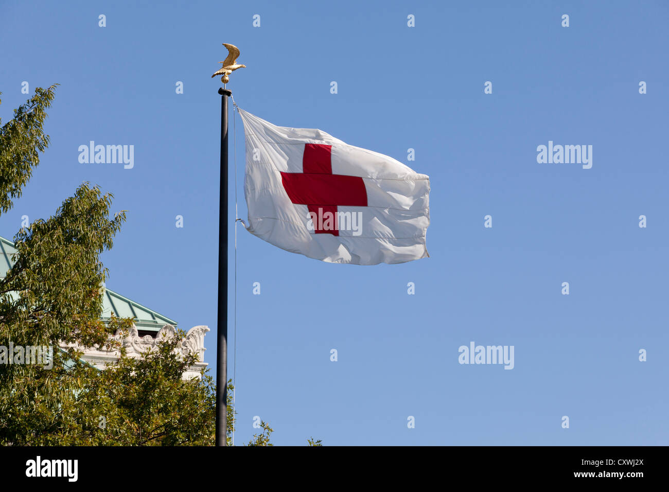 American Red Cross flag - Washington, DC Stock Photo - Alamy