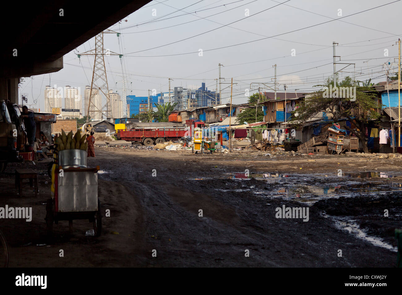 Poor Area in Jakarta, Indonesia Stock Photo - Alamy