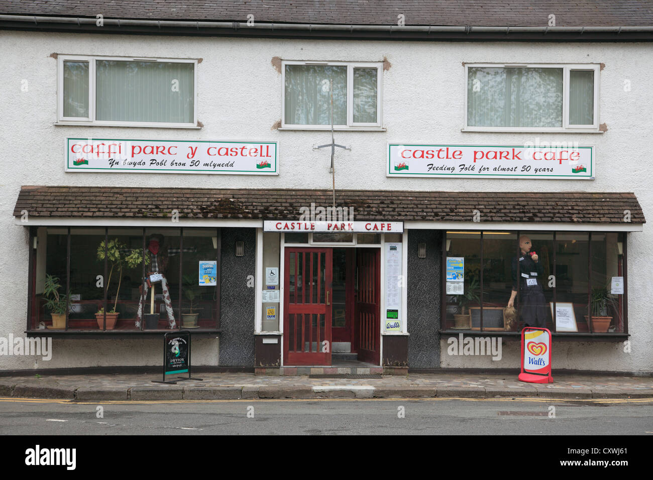 Castle Park Cafe, Ruthin, Denbighshire, North Wales, Wales, United ...