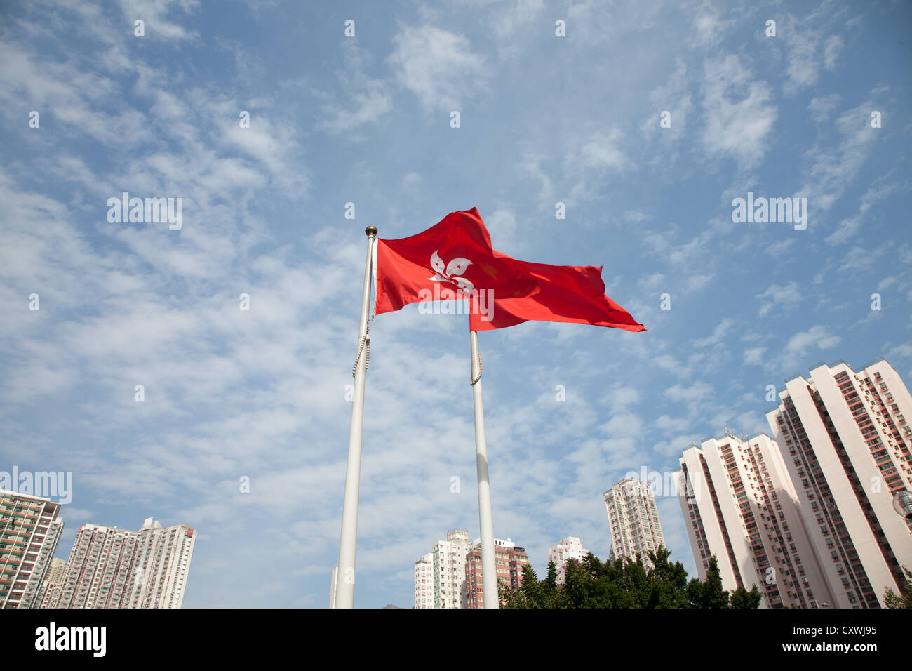 China & Hong Kong Flags Stock Photo - Alamy