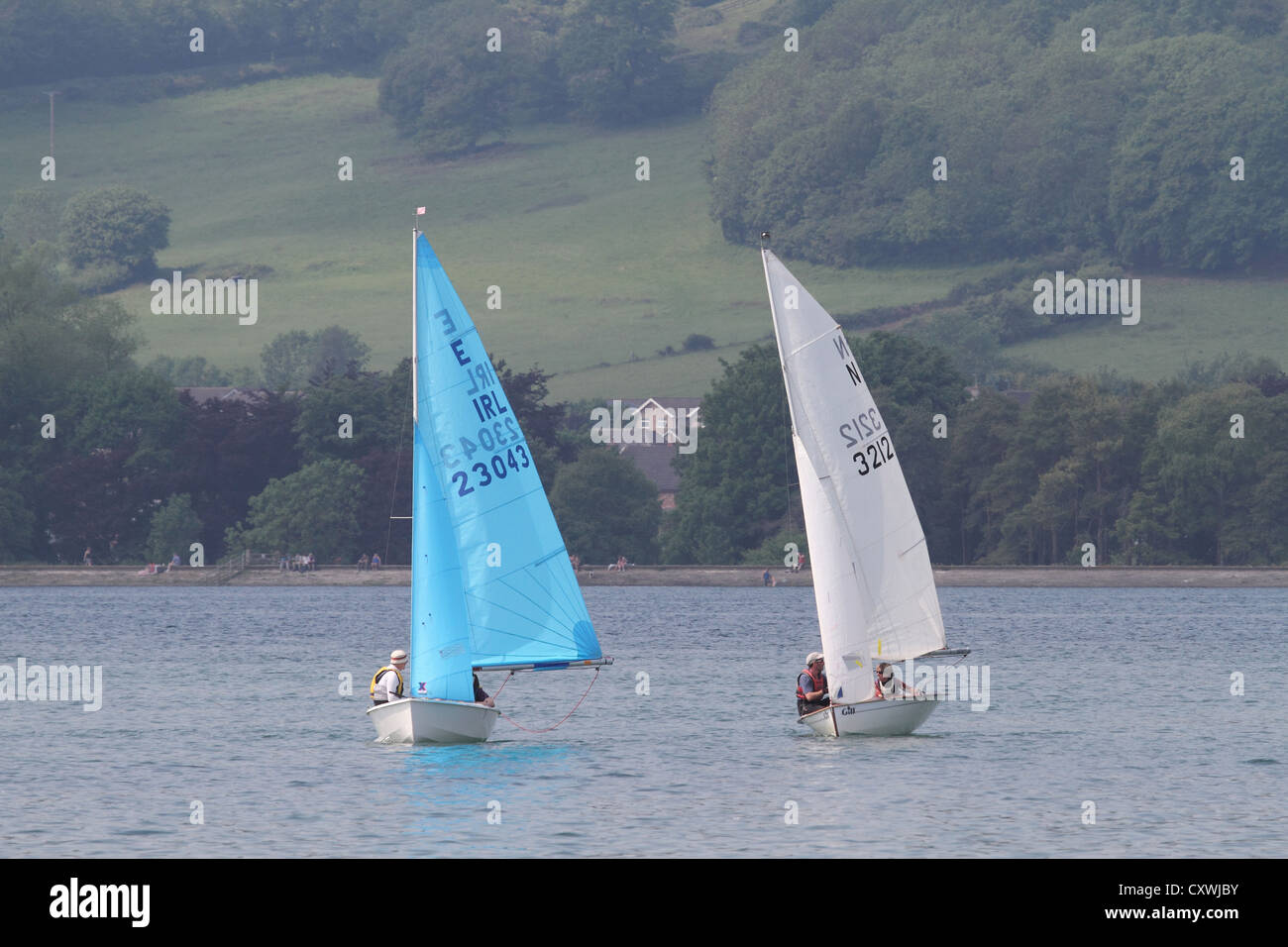 Reservoir sailing on Cheddar Stock Photo - Alamy