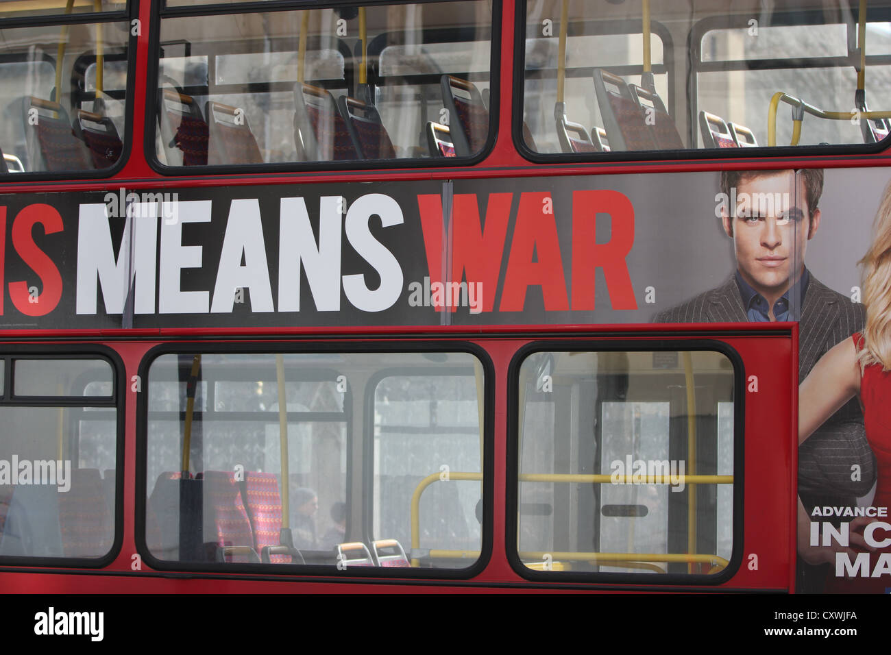 London, U.K., city, europe, bus, windows detail, photoarkive Stock ...