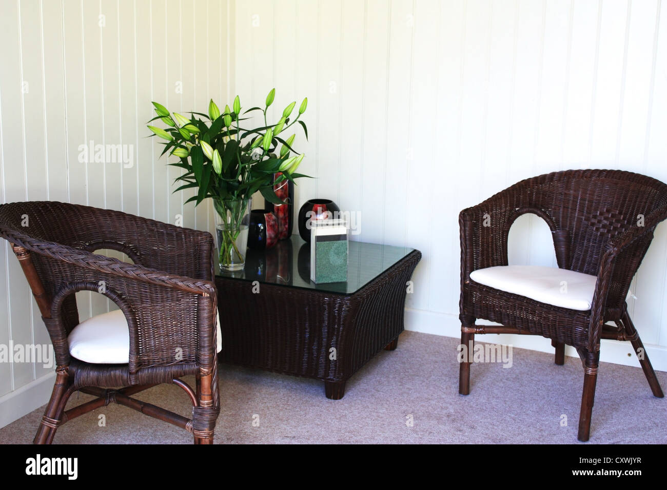 Cane chairs hi-res stock photography and images - Alamy