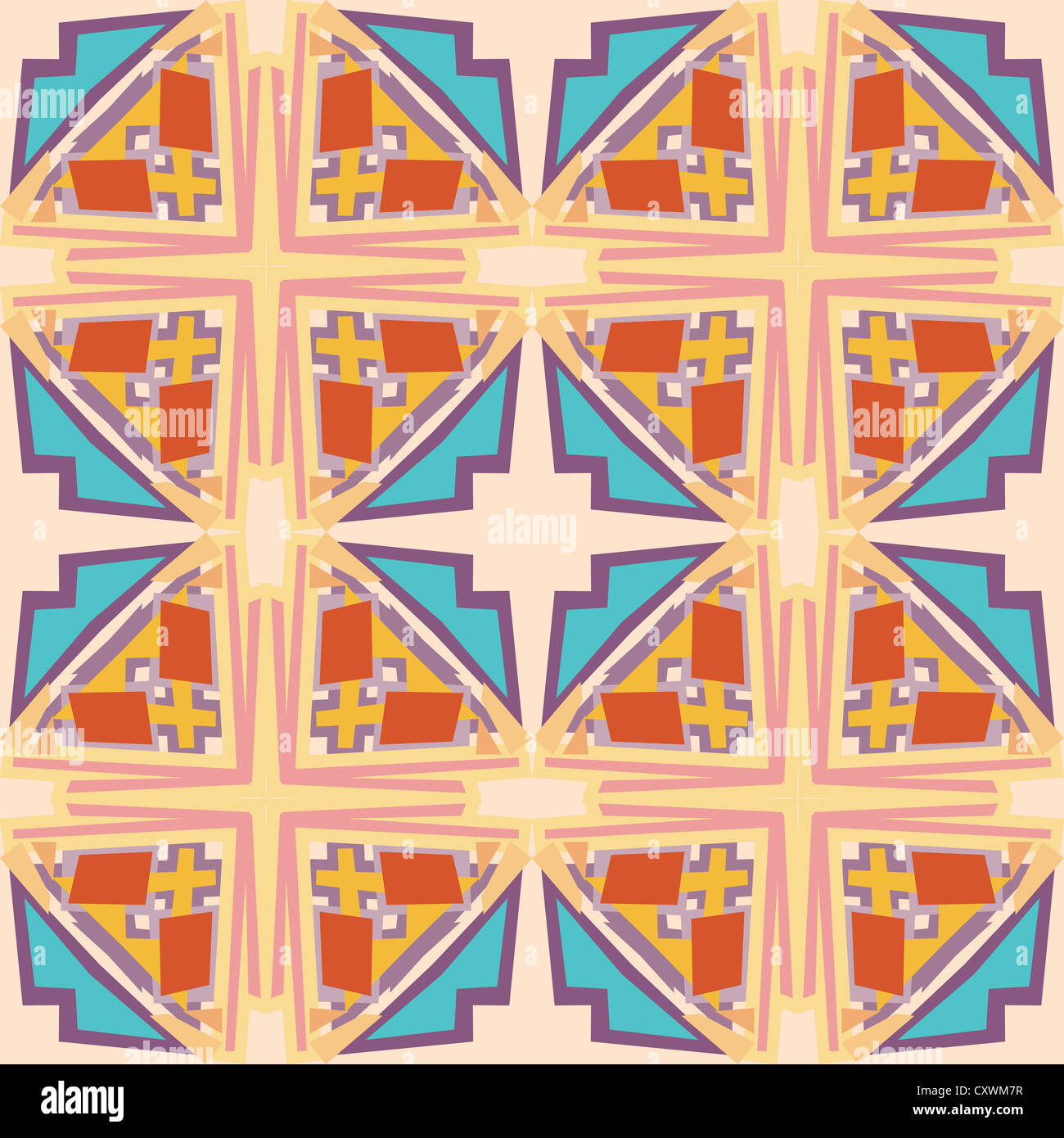 Seamless block geometric pattern for wallpaper backgrounds Stock Photo ...