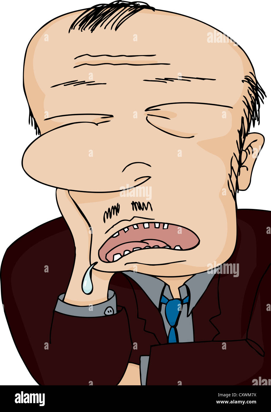 Man drooling hi-res stock photography and images - Alamy