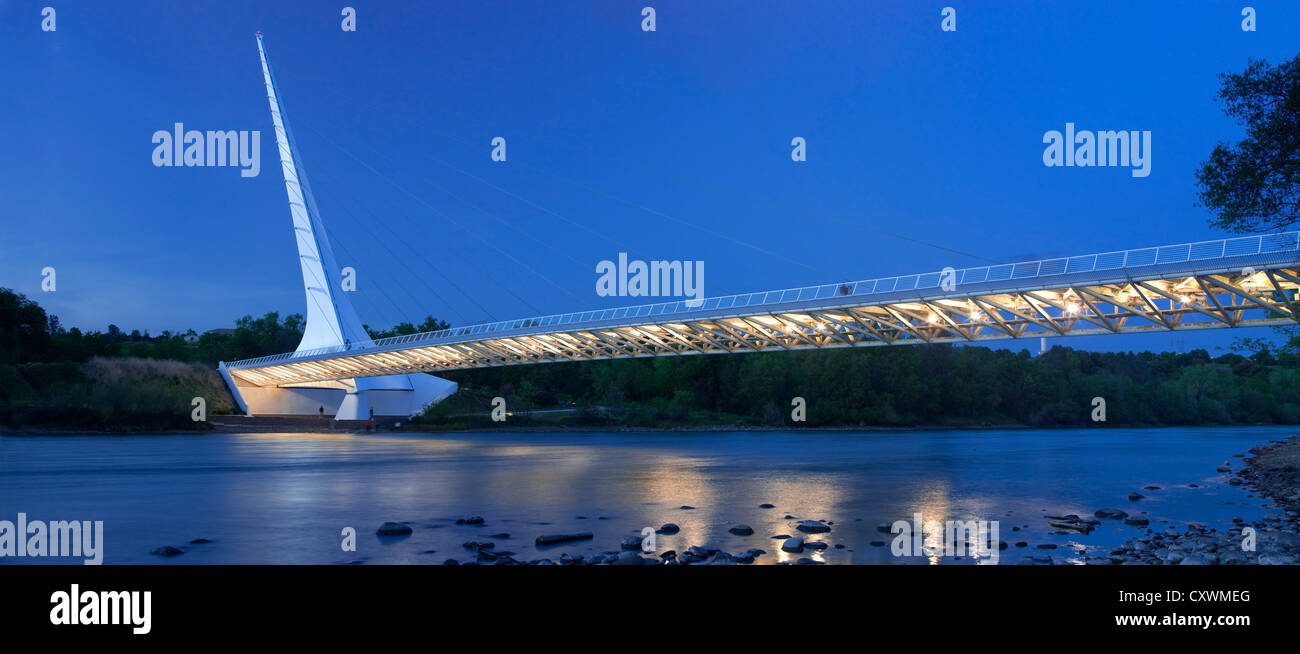 The Santiago Calatrava Sundial Bridge in Redding, California Stock ...