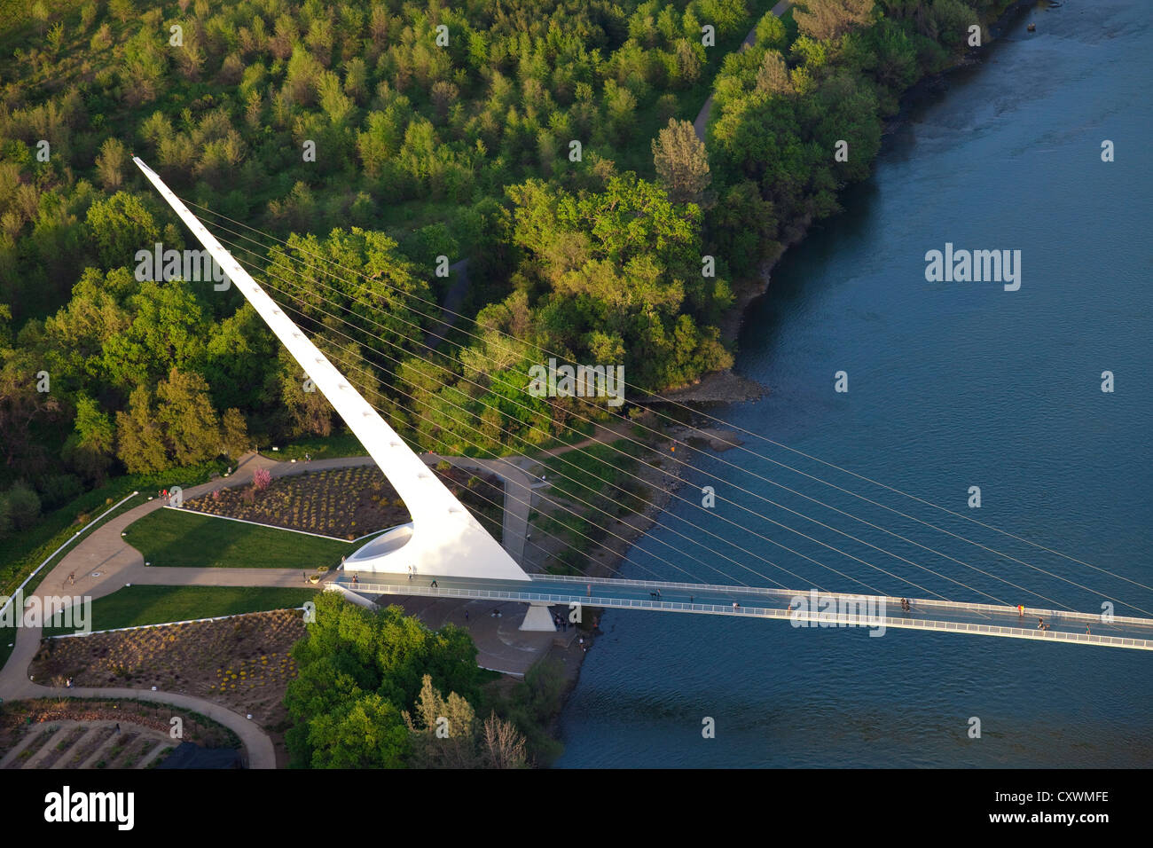 Sundial Bridge Aerial View