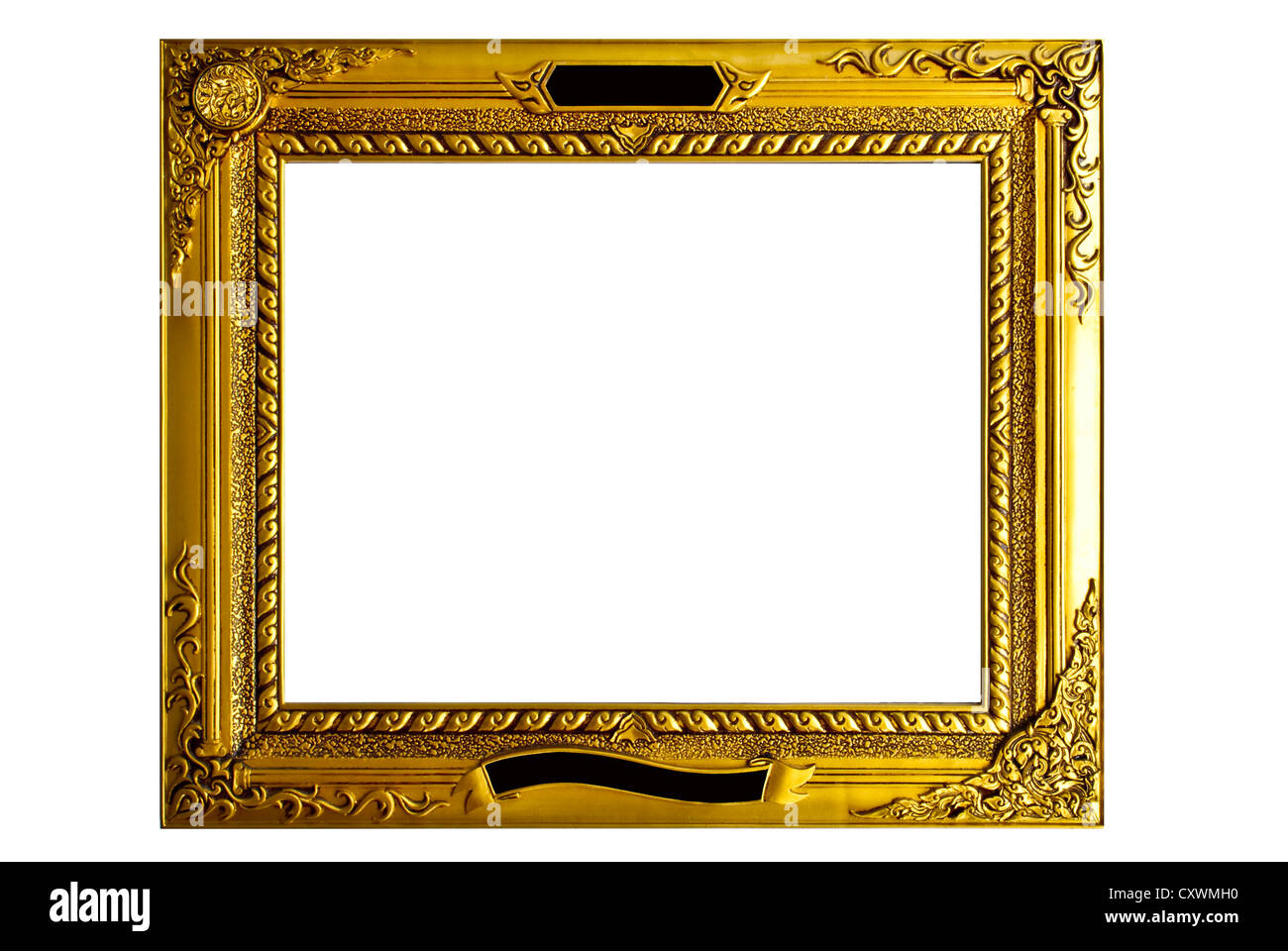 Gold frame photo Stock Photo - Alamy