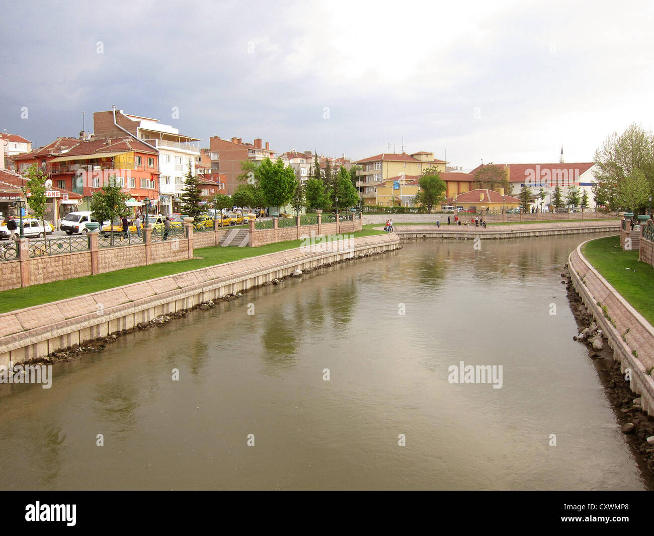 The river in Eskisehir Turkey Stock Photo - Alamy