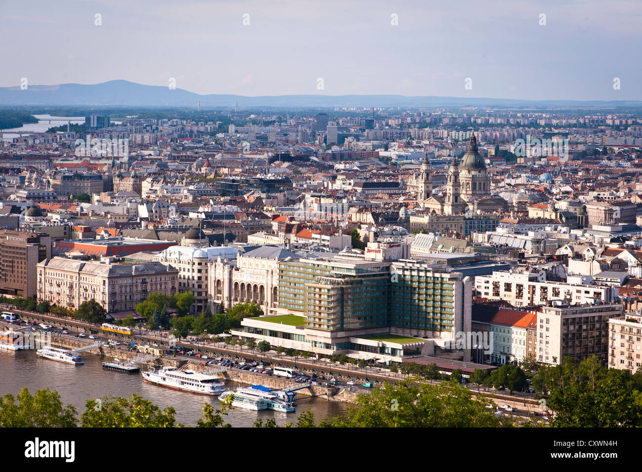 View of Budapest and the River Danube Stock Photo - Alamy