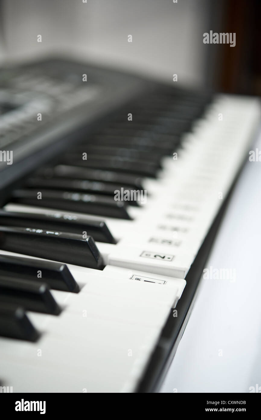 piano keys closeup Stock Photo - Alamy