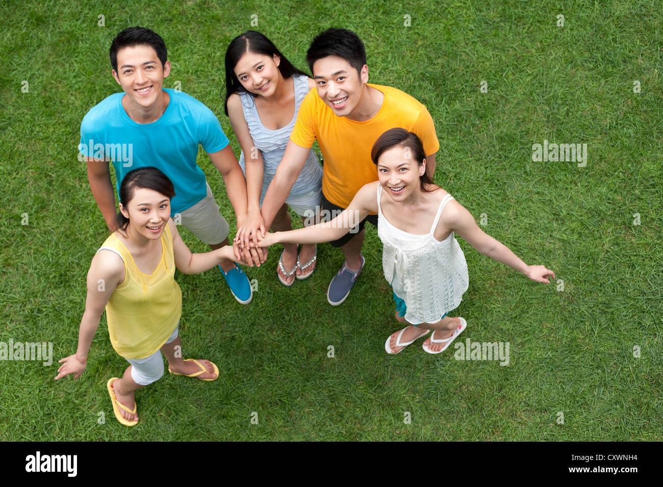 Teamwork for young people Stock Photo - Alamy