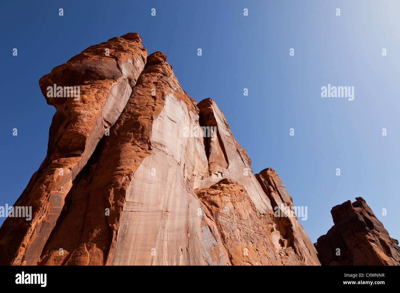 Top of a canyon wall in Canyon de Chelly, Arizona, USA Stock Photo - Alamy