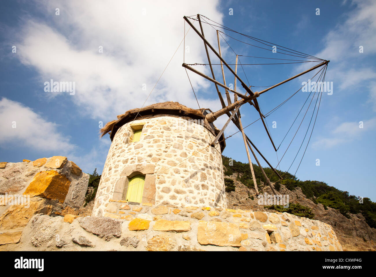 Greek windmills sails hi-res stock photography and images - Alamy