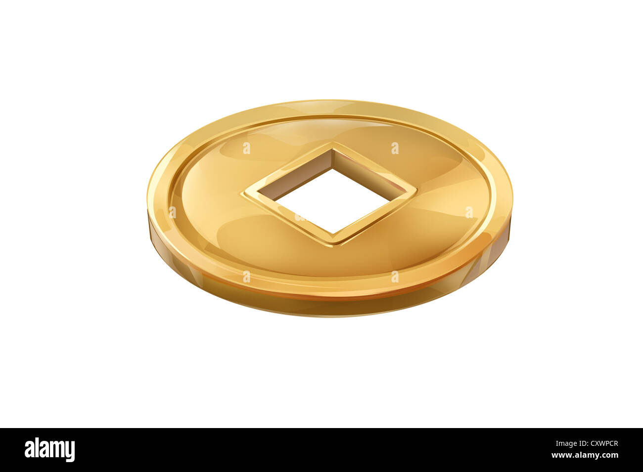 Chinese traditional currency,copper coin Stock Photo - Alamy