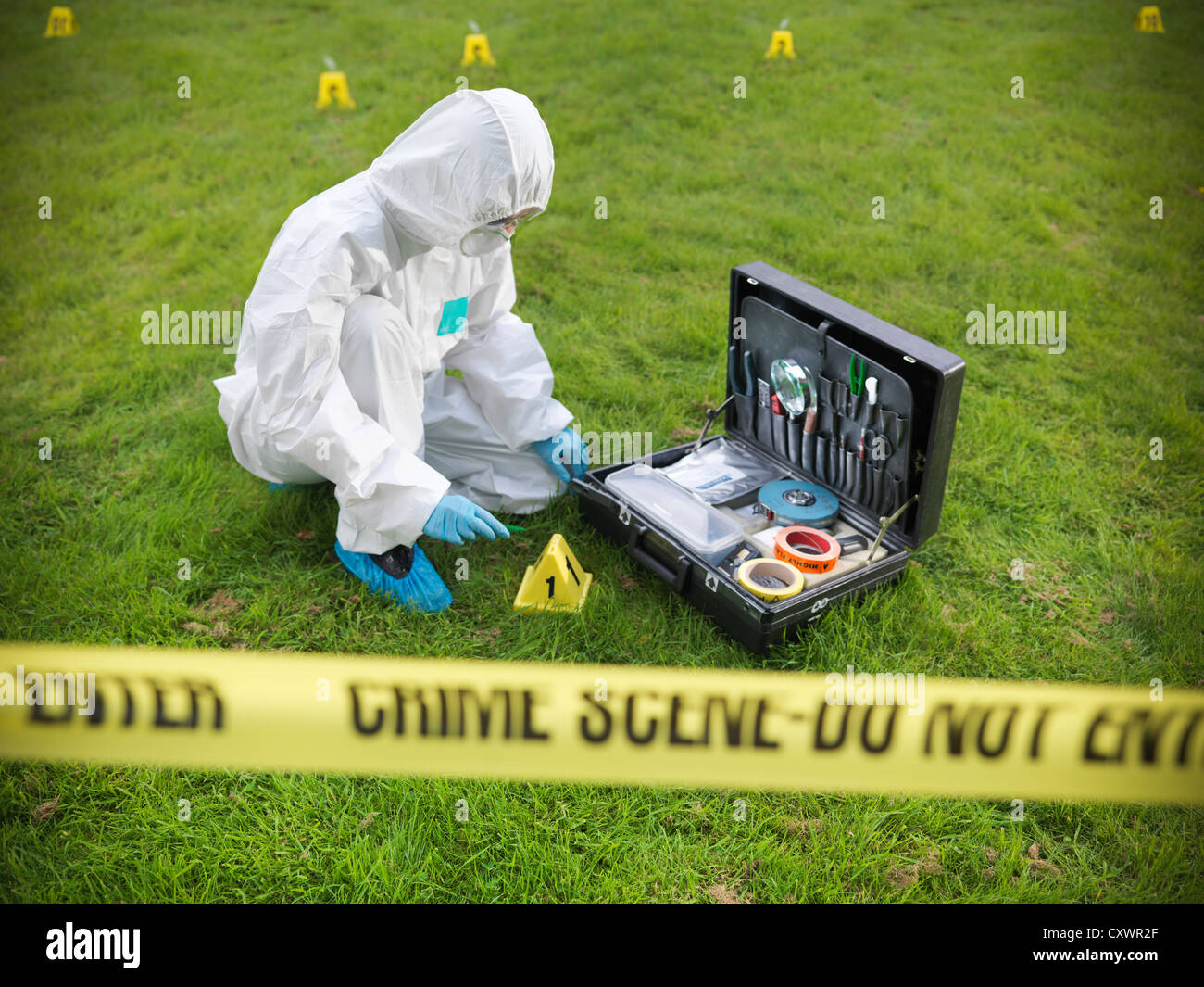 Crime Scene Tape Background High Resolution Stock Photography and ...