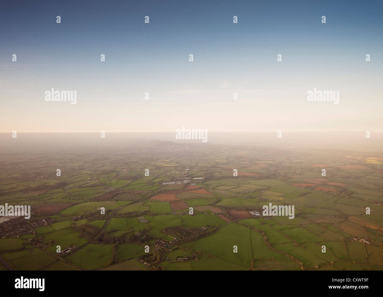 Aerial view of rural farmlands Stock Photo - Alamy