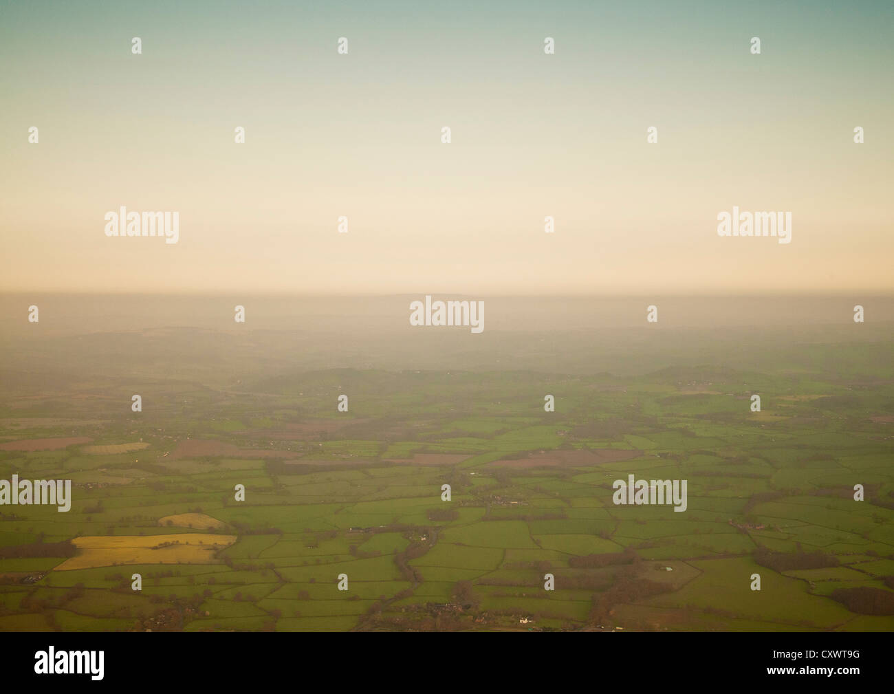 Aerial view of rural farmlands Stock Photo - Alamy
