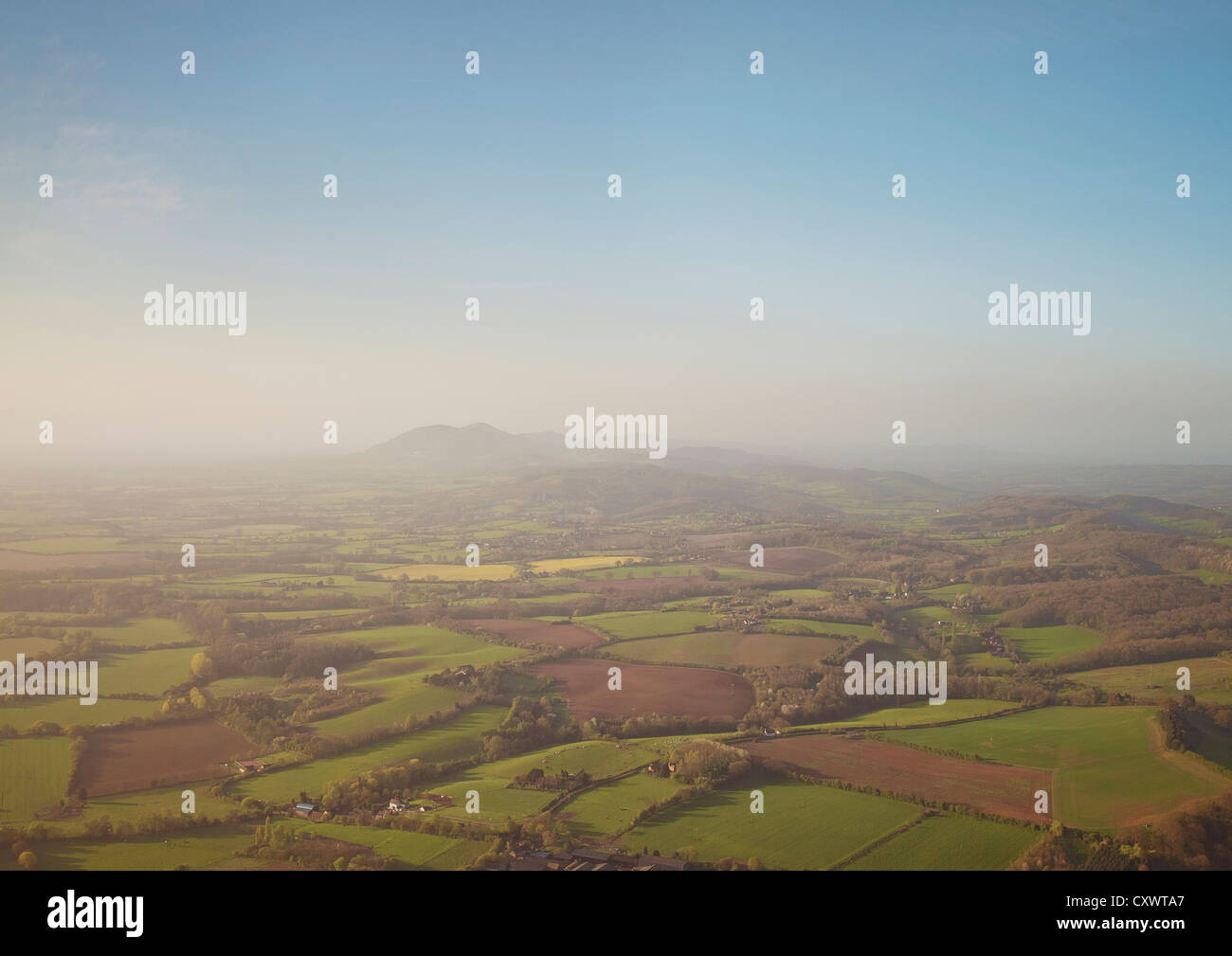 Aerial view of rural farmlands Stock Photo - Alamy