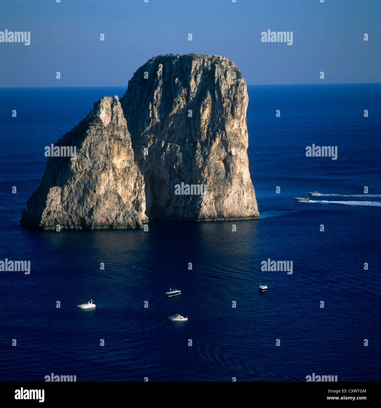 Faraglioni Rocks Isle of Capri Italy Stock Photo - Alamy