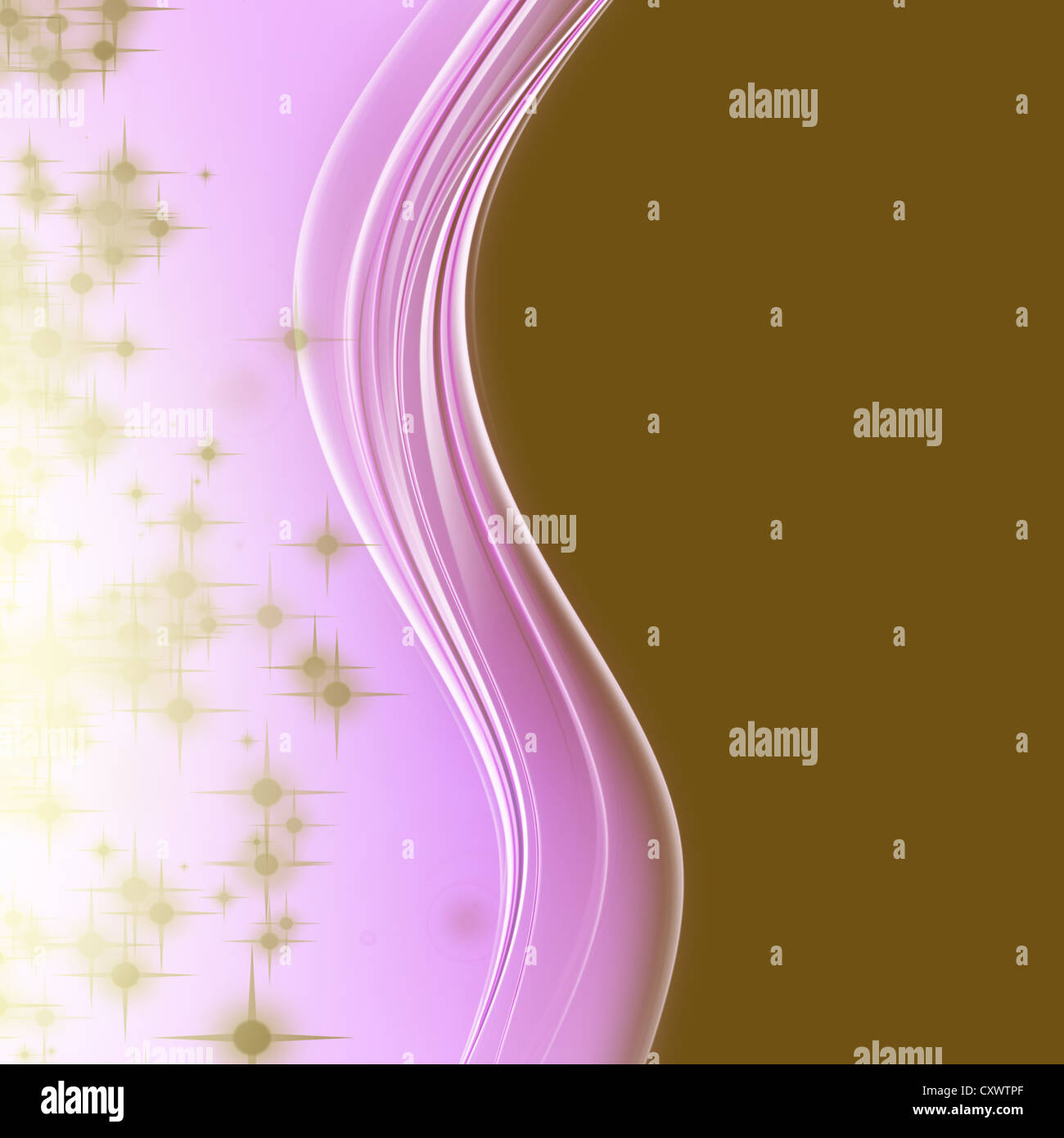 Fantastic Christmas wave design with glowing stars Stock Photo - Alamy