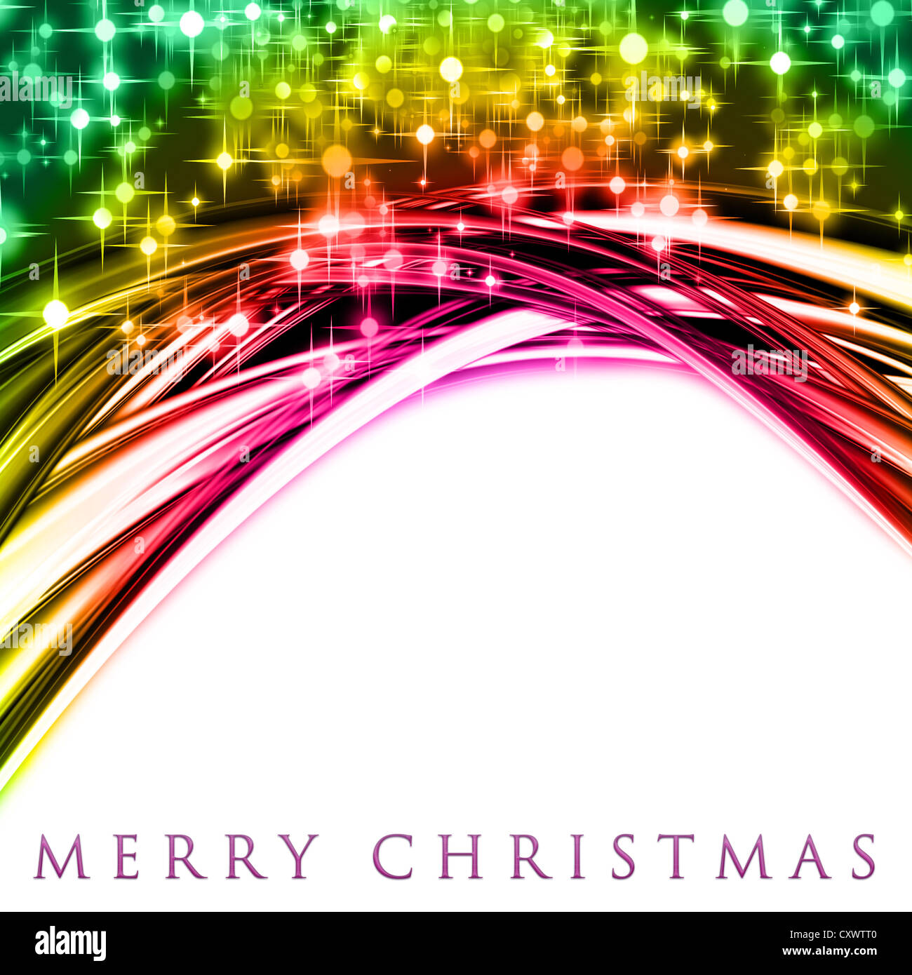 Fantastic Christmas wave design with glowing stars Stock Photo - Alamy