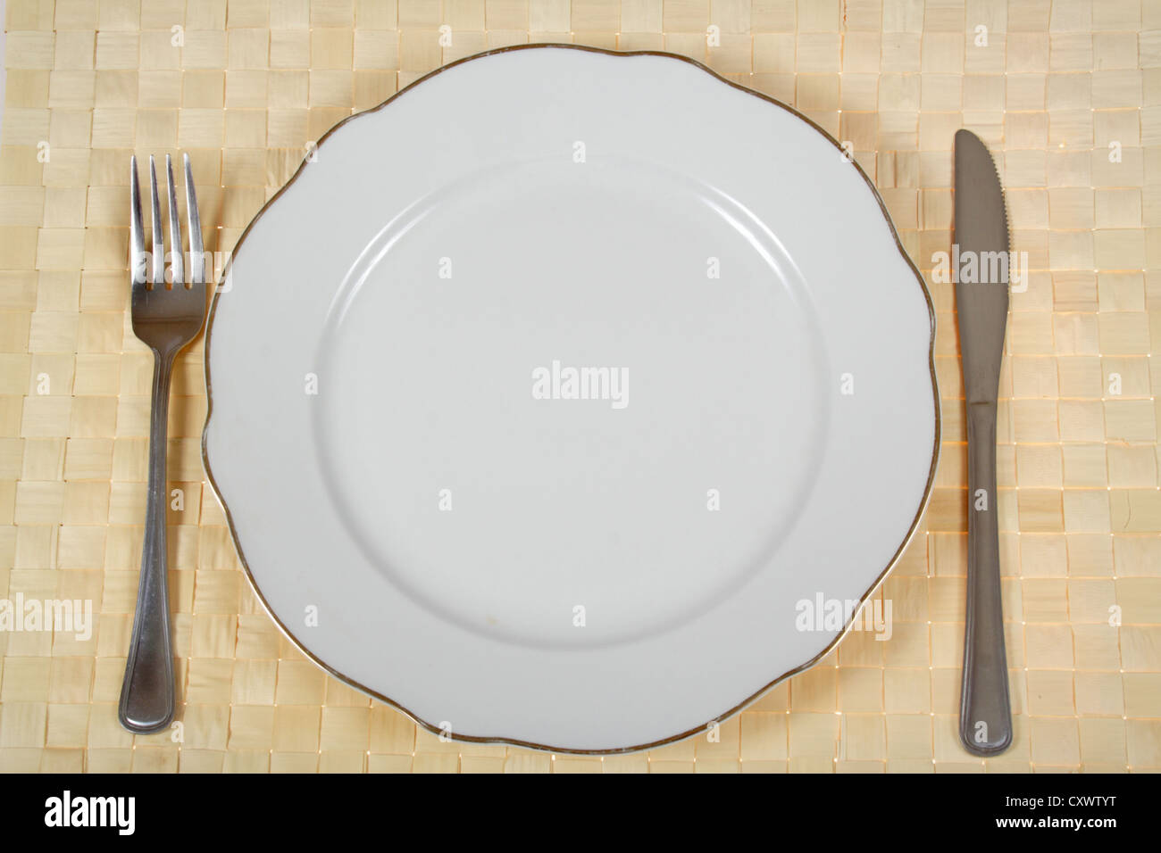 Diner plate setting hi-res stock photography and images - Alamy