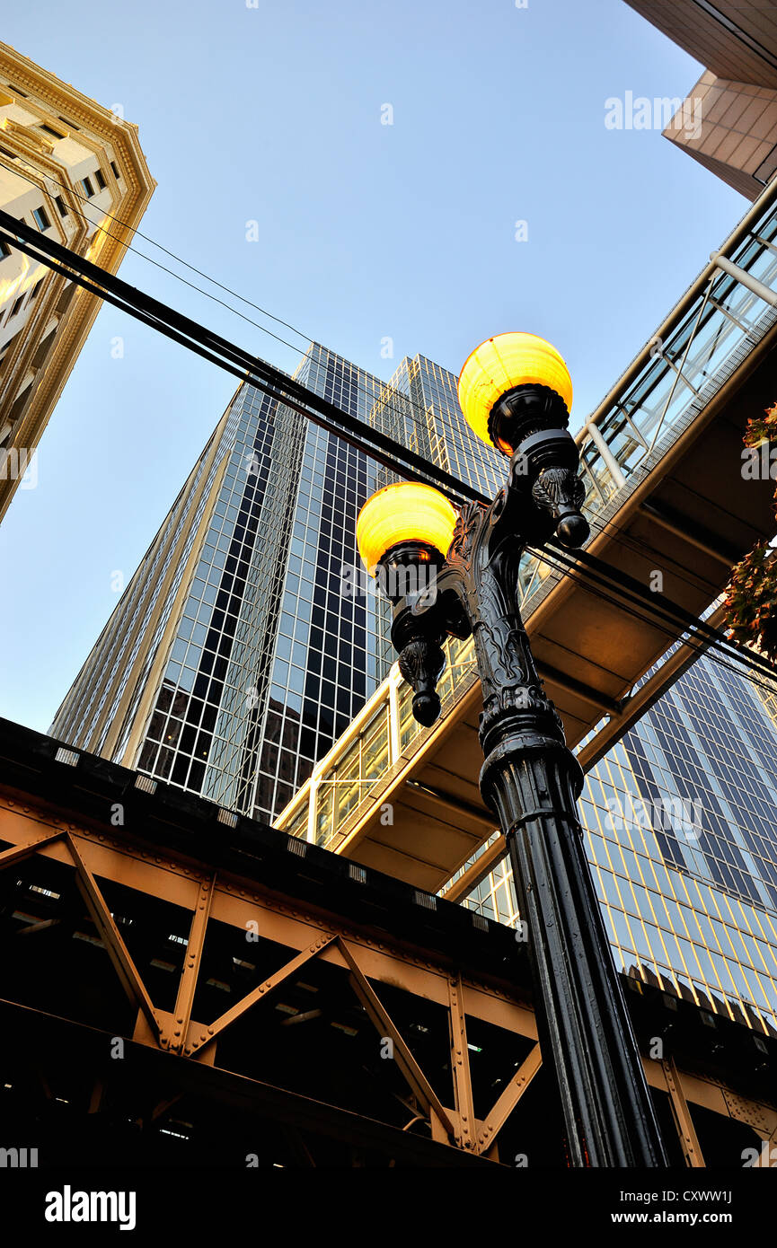 Chicago Loop District Elevated Train High Resolution Stock Photography ...