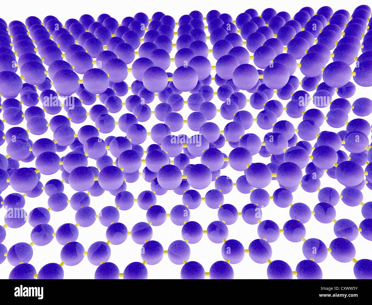 Molecular model of stacked layers of graphene Stock Photo - Alamy