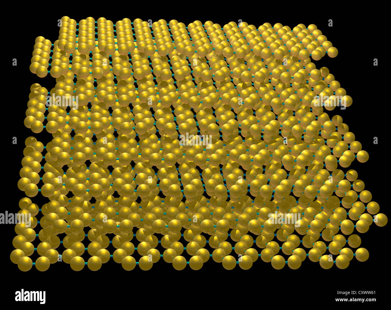 Molecular model of stacked layers of graphene Stock Photo - Alamy