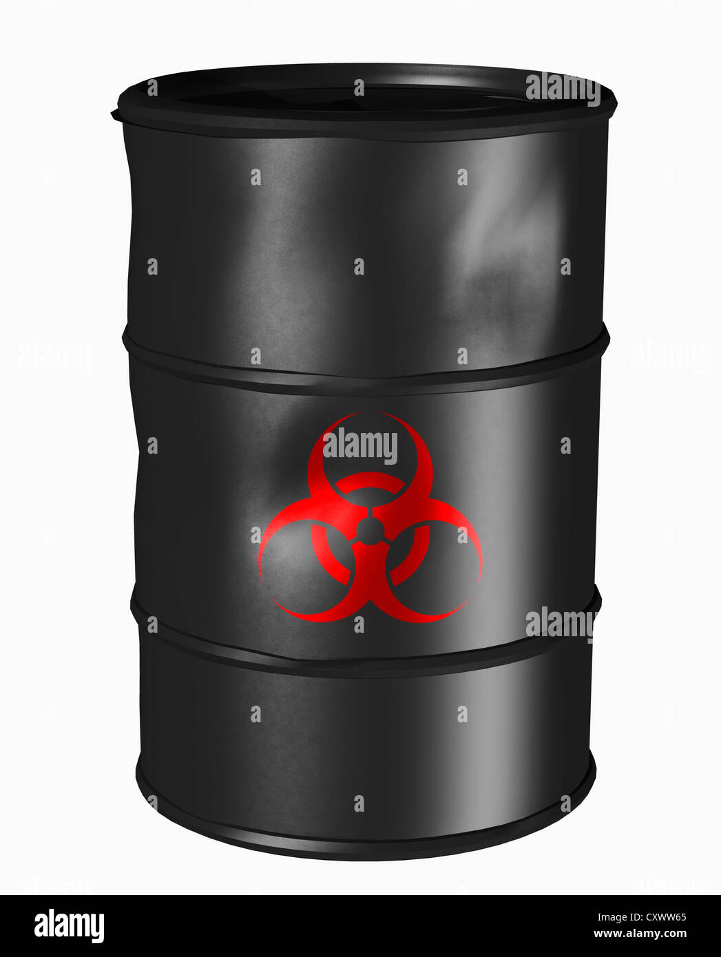Barrel with a toxic symbol Stock Photo - Alamy