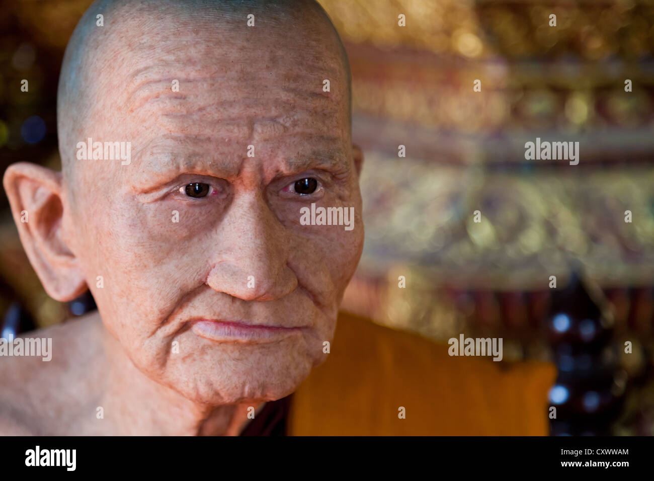 Wax mummy monk in temple hi-res stock photography and images - Alamy