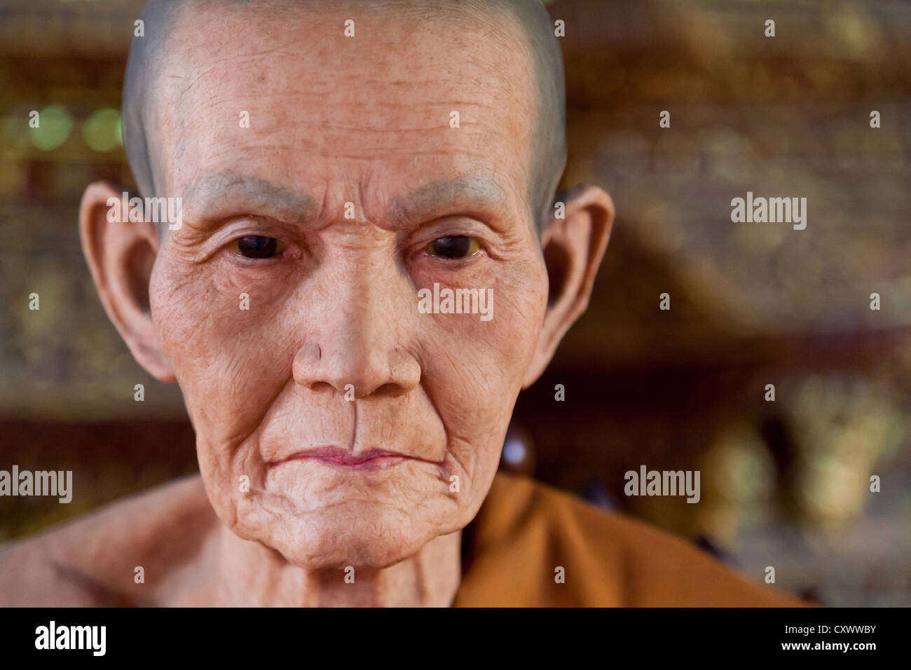 Wax mummy monk in temple hi-res stock photography and images - Alamy