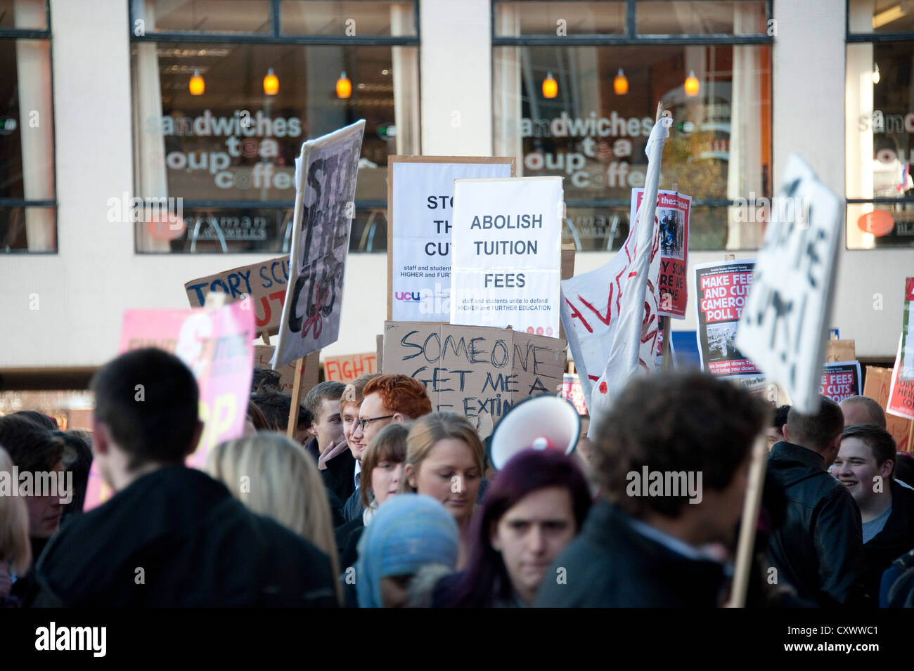 Students protesting demonstration against University Tuition Fees and ...
